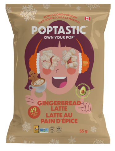 POPT POPCORN GINGERBREAD LATTE 55G – Homegrown Foods Ltd