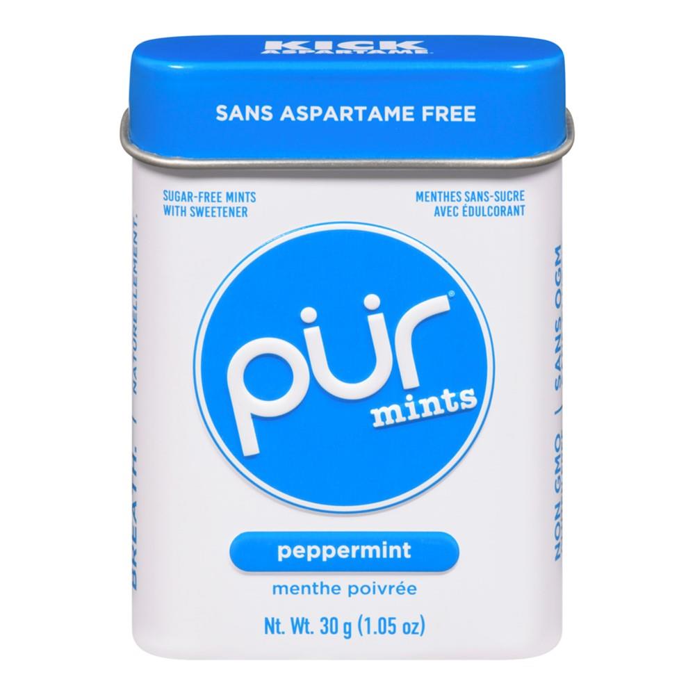 Pur Mints Sugar Free Peppermint - 20 mints / 22g – Homegrown Foods Ltd