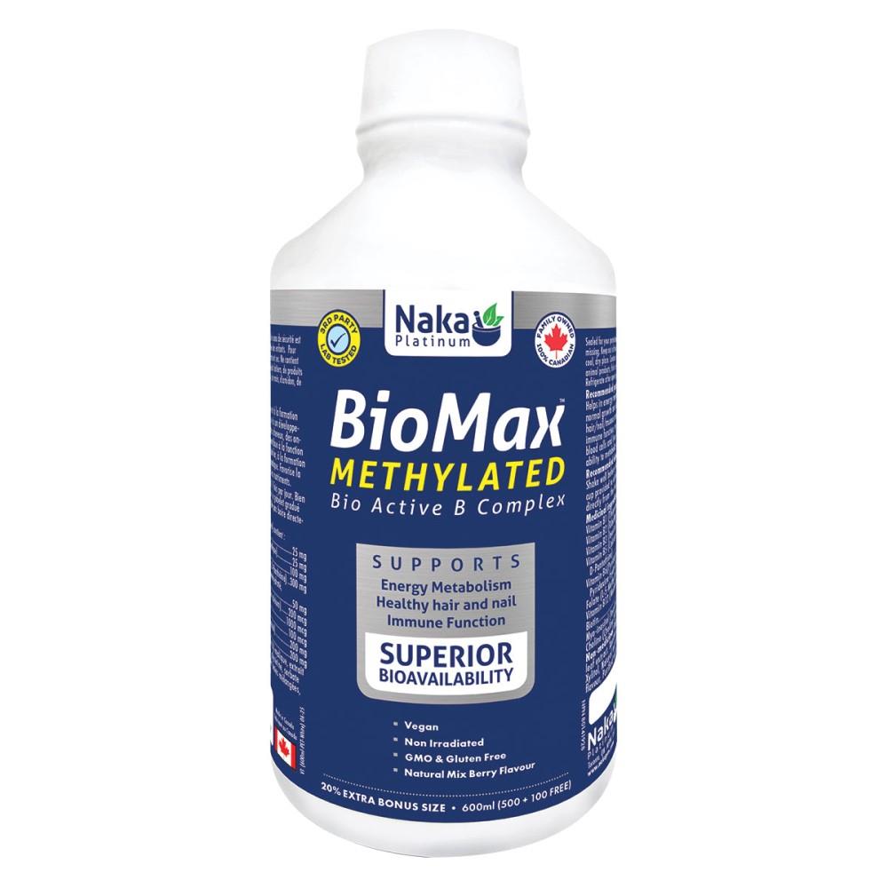 BIOMAX METHYLATED B COMPLEX - 600ml – Homegrown Foods Ltd
