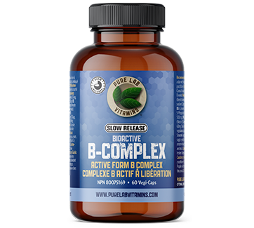 PURE LAB B-COMPLEX BIOACTIVE SLOW RELEASE / 60VCAPS – Homegrown Foods Ltd
