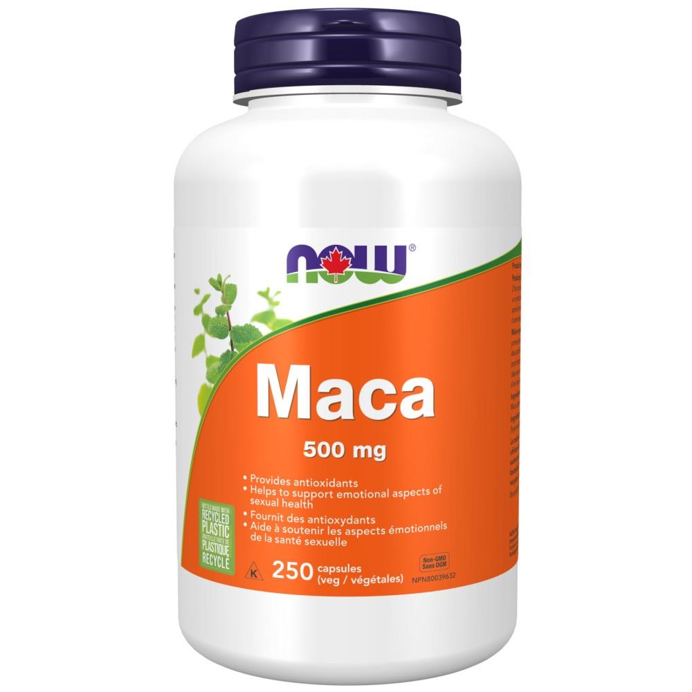 NOW MACA - 500mg / 250 VCAPS – Homegrown Foods Ltd